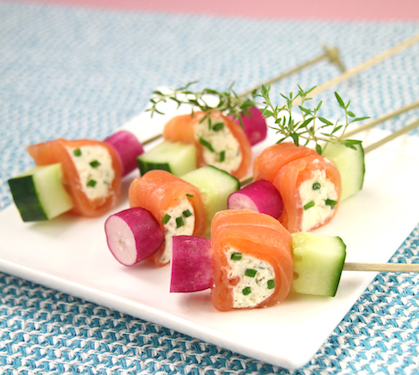 Mini-Brochettes Fraicheur Au Rondelé Ail De Garonne - Envie De Bien Manger