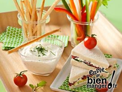 Recette Mini Sandwich Tzatziki - Envie De Bien Manger