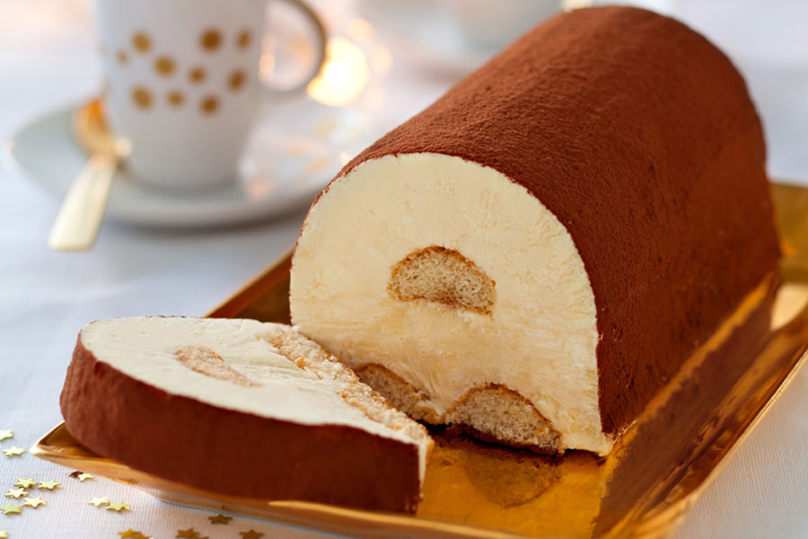 Bûche De Tiramisu Glacé - Envie De Bien Manger
